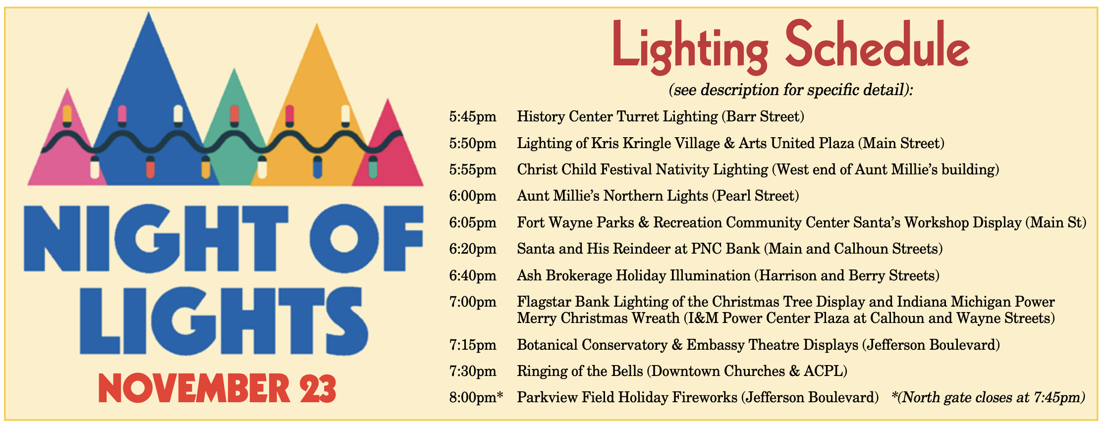 schedule | Downtown Fort Wayne
